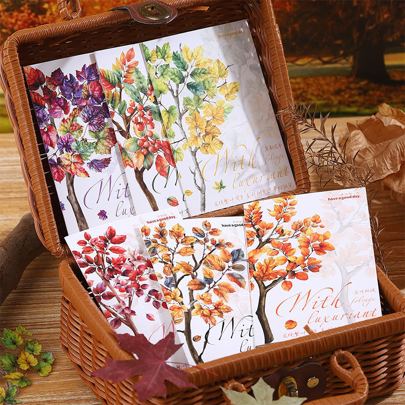 Leaf Theme Stationery | Nature Stickers, PET Tapes & Leaf Prints