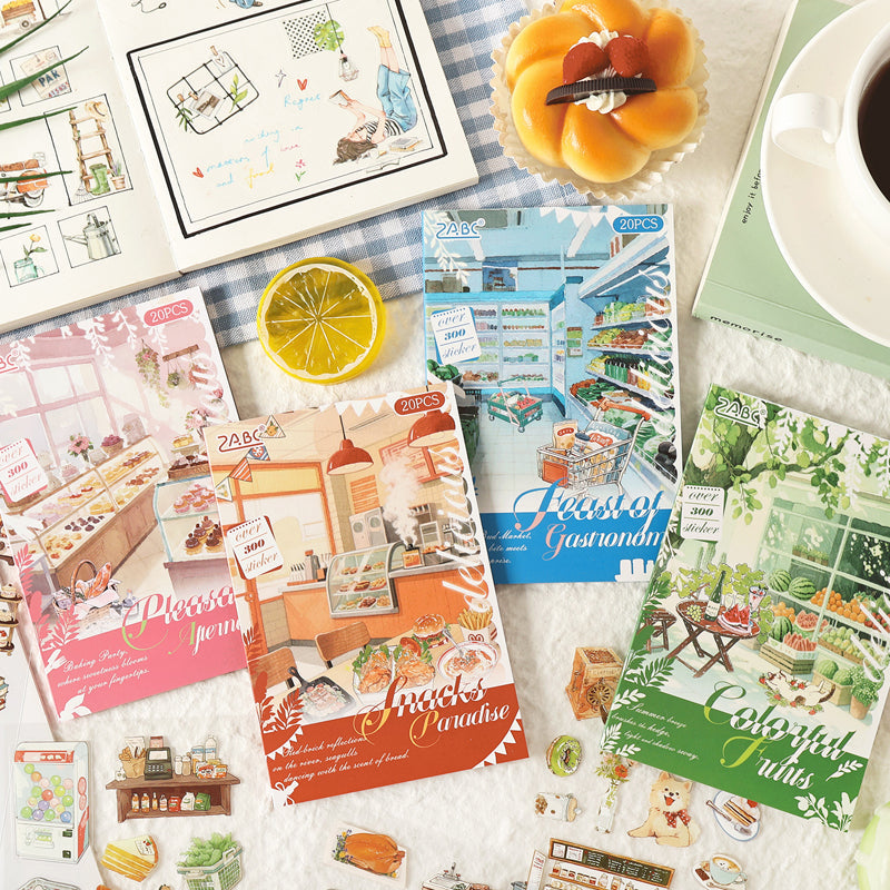Delicious Time Series sticker book