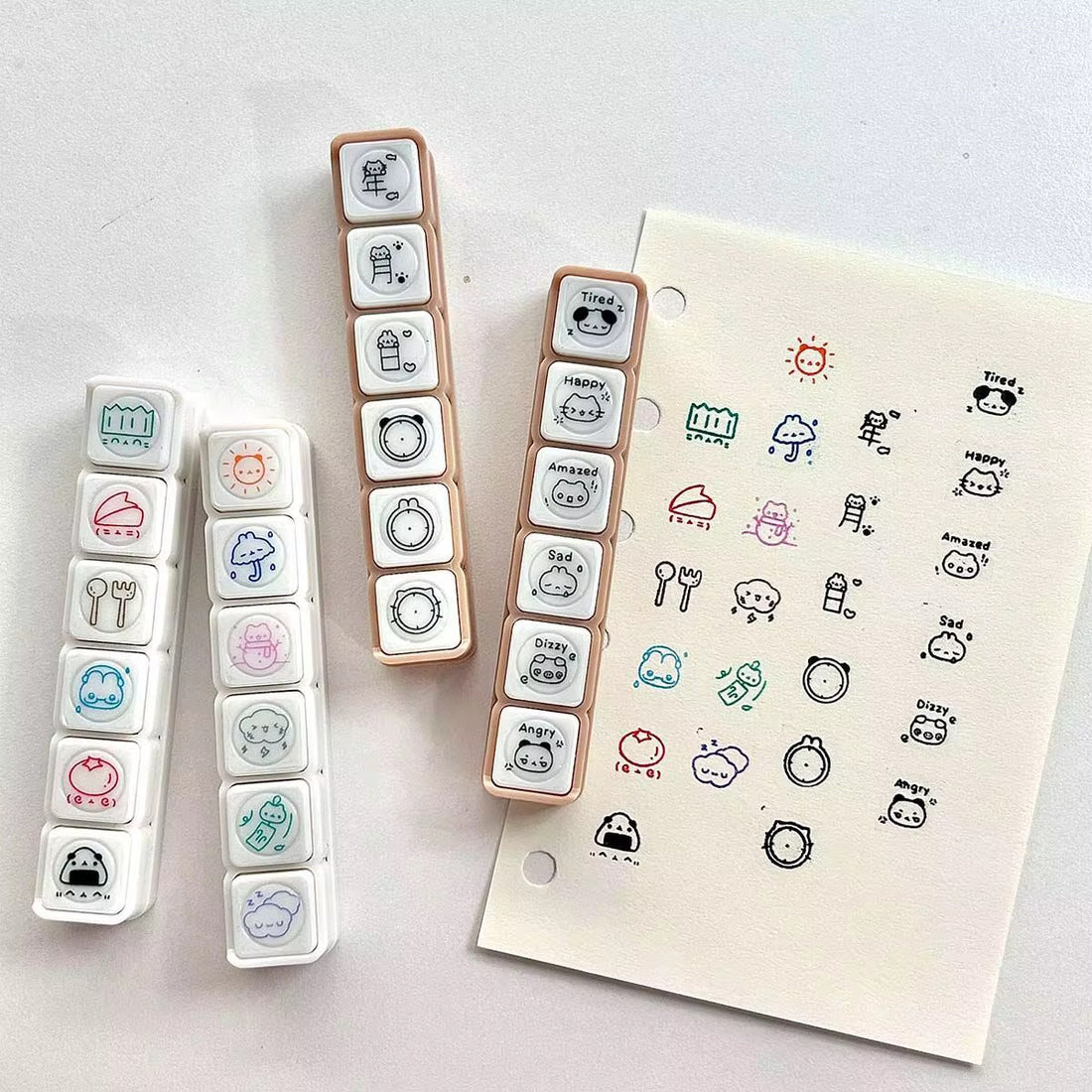 Book Punch card Stamp