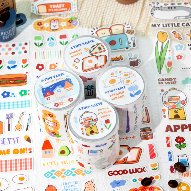 One Bite of Dessert Series Die Cutting Flash Self-adhesive Tape