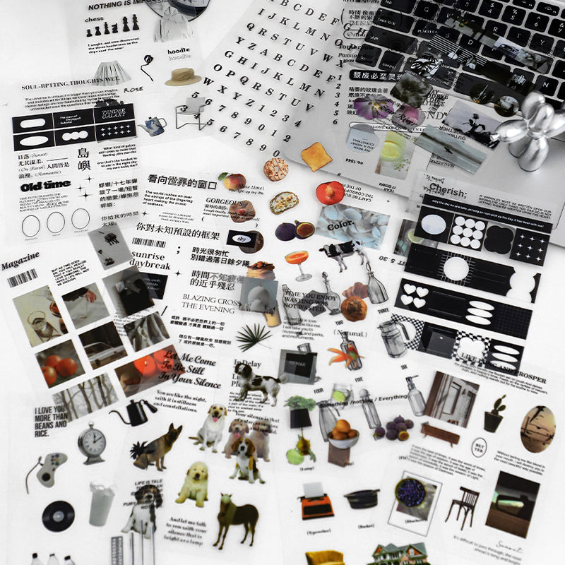 Clear travel series sticker book