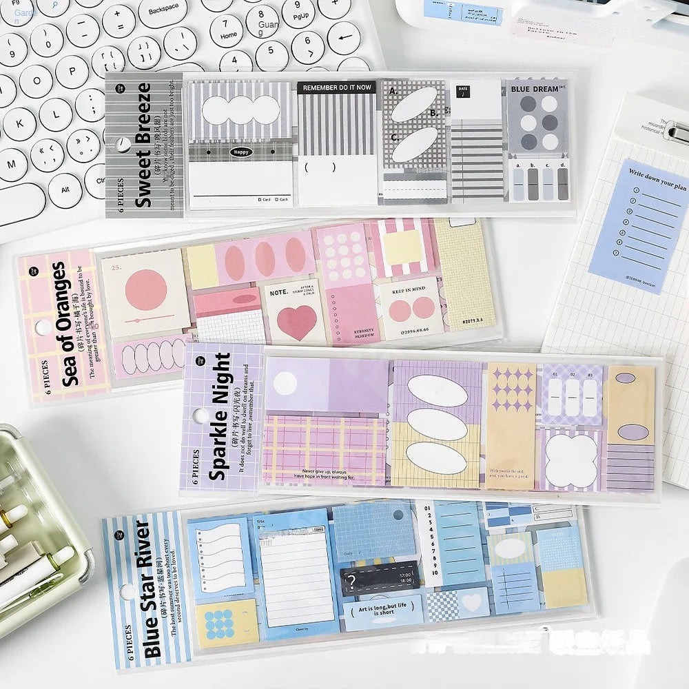 Fragment writing strip sticker sheets
