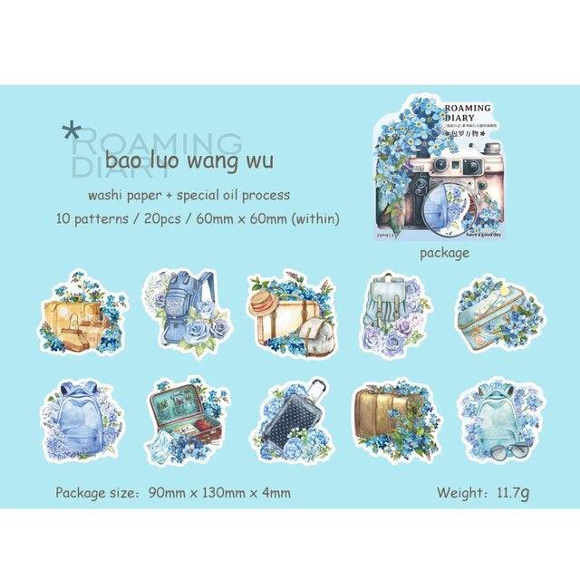 Roaming diary series sticker