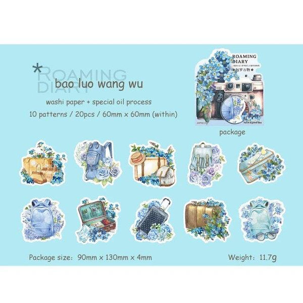 Roaming diary series sticker