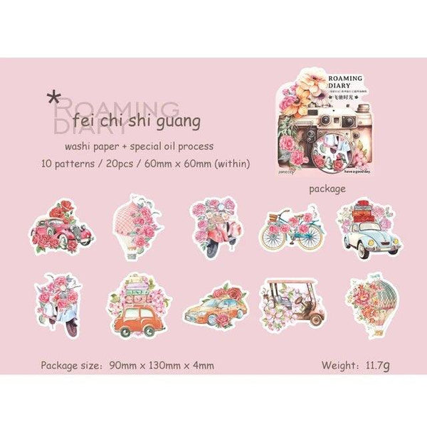 Roaming diary series sticker