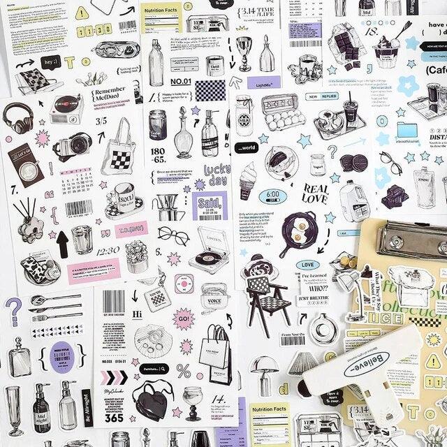 Trivia Love Series Scrapbook Stickers