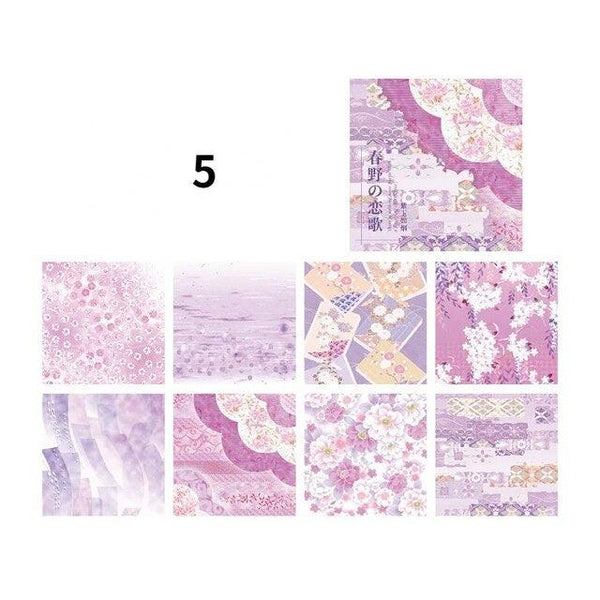 Japanese Flowers Series Scrapbook Paper