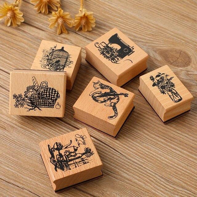 Wooden Rubber Stamp