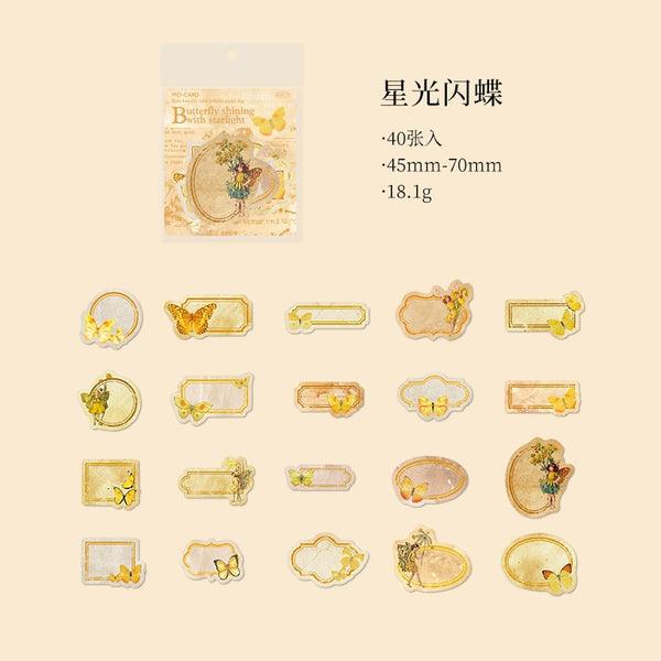 Butterfly label Decorative Stickers