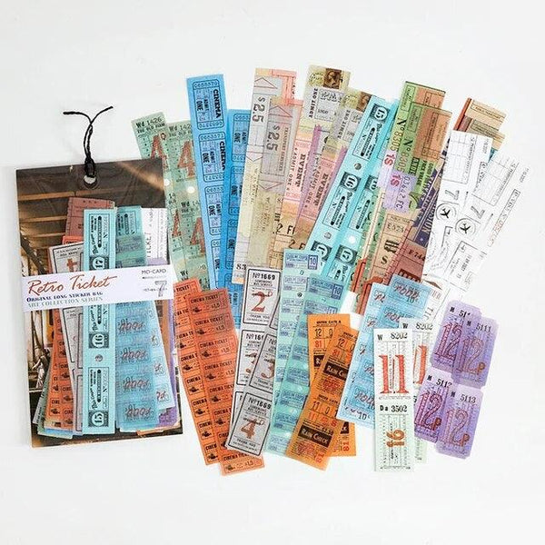 Vintage Long stripe Sticker