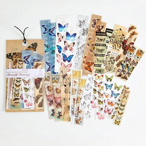 Vintage Long stripe Sticker