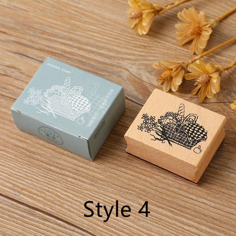 Wooden Rubber Stamp