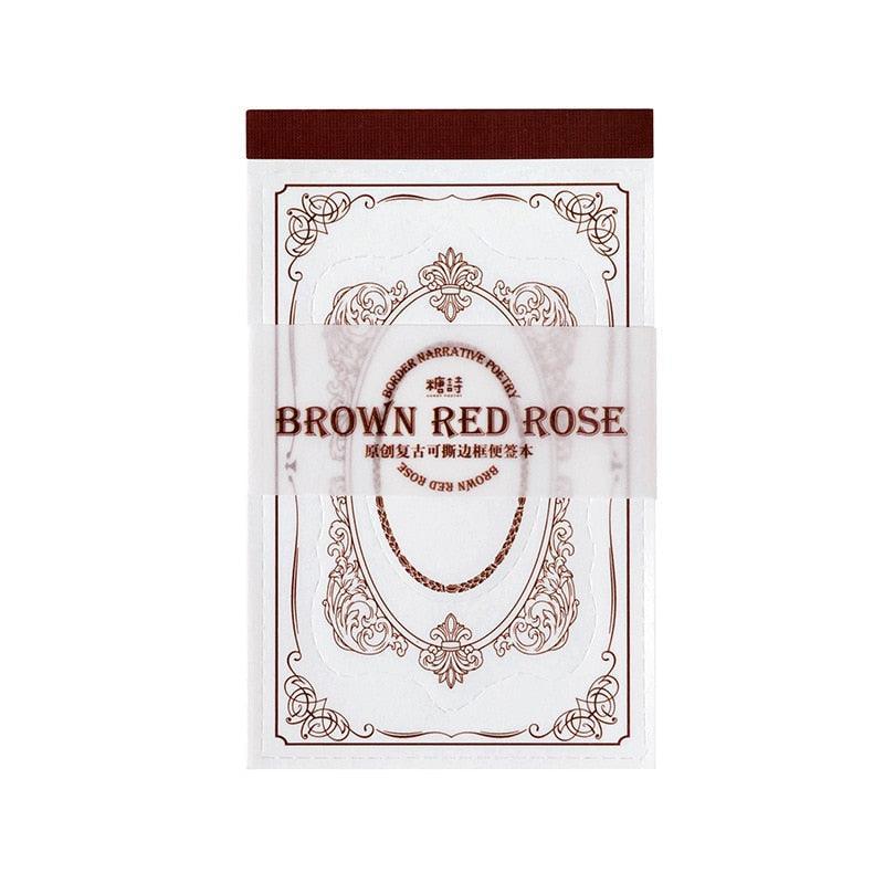 Border poetry series Memo pad