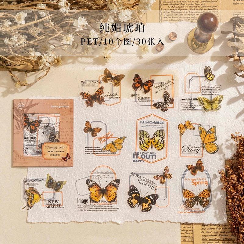 Butterfly Forest Series Label Sticker